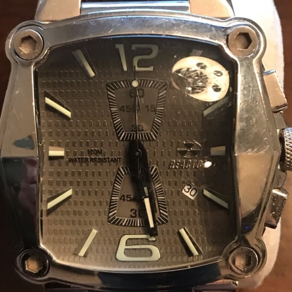 Reactor | Accessories | Reactor Nucleus Chronograph Stainless Watch ...
